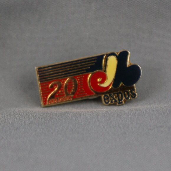 Accessories | Montreal Expos Pin Vtg 2th Anniversary Logo Stamped Pin ...